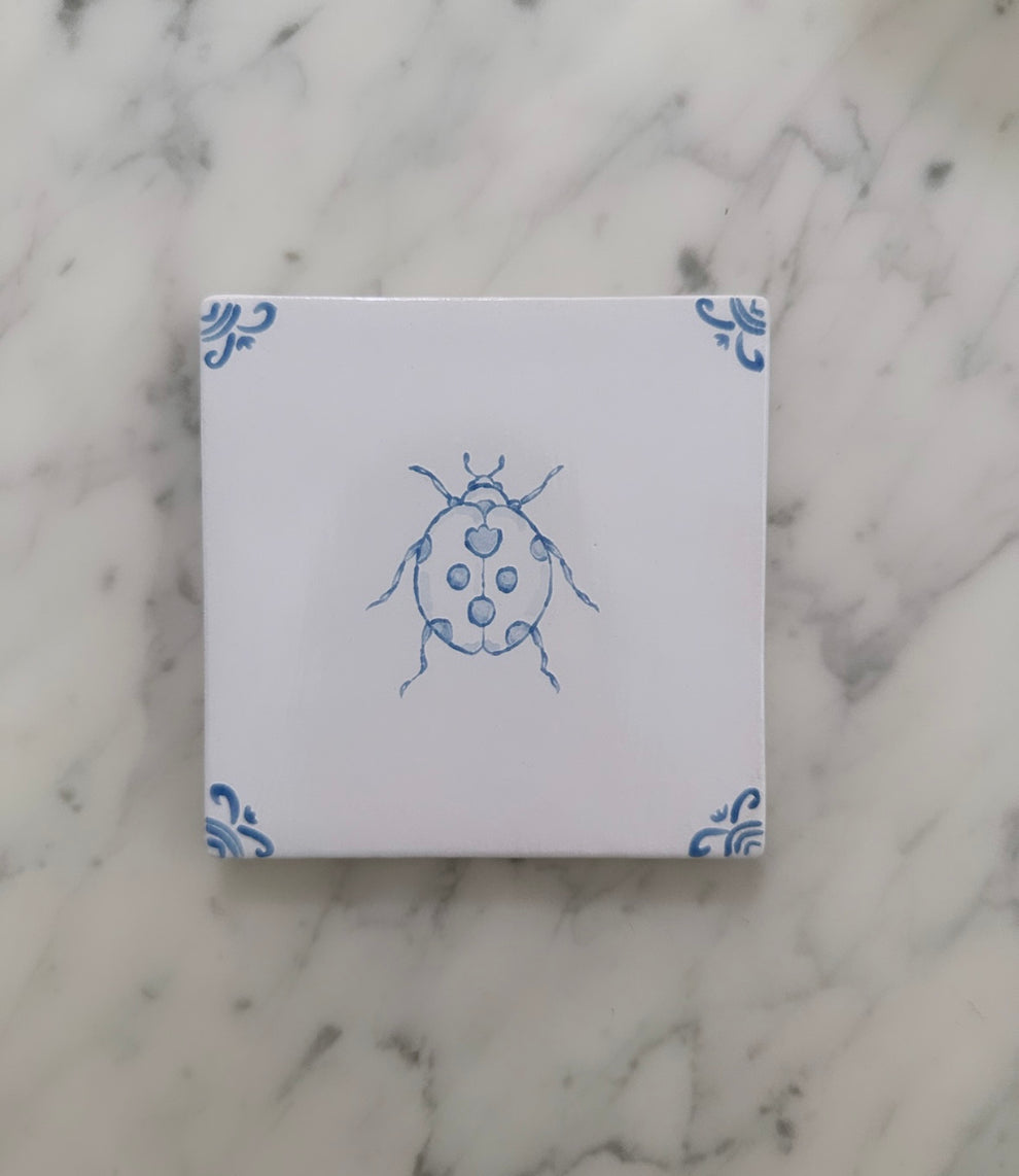 Lady Bug Delft Tile – Akka Home